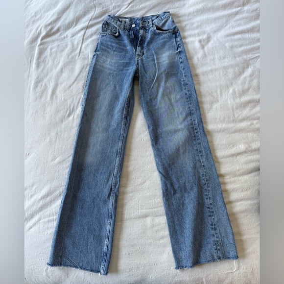 Zara | Jeans | Zara Wideleg Denim Jeans | Poshmark
